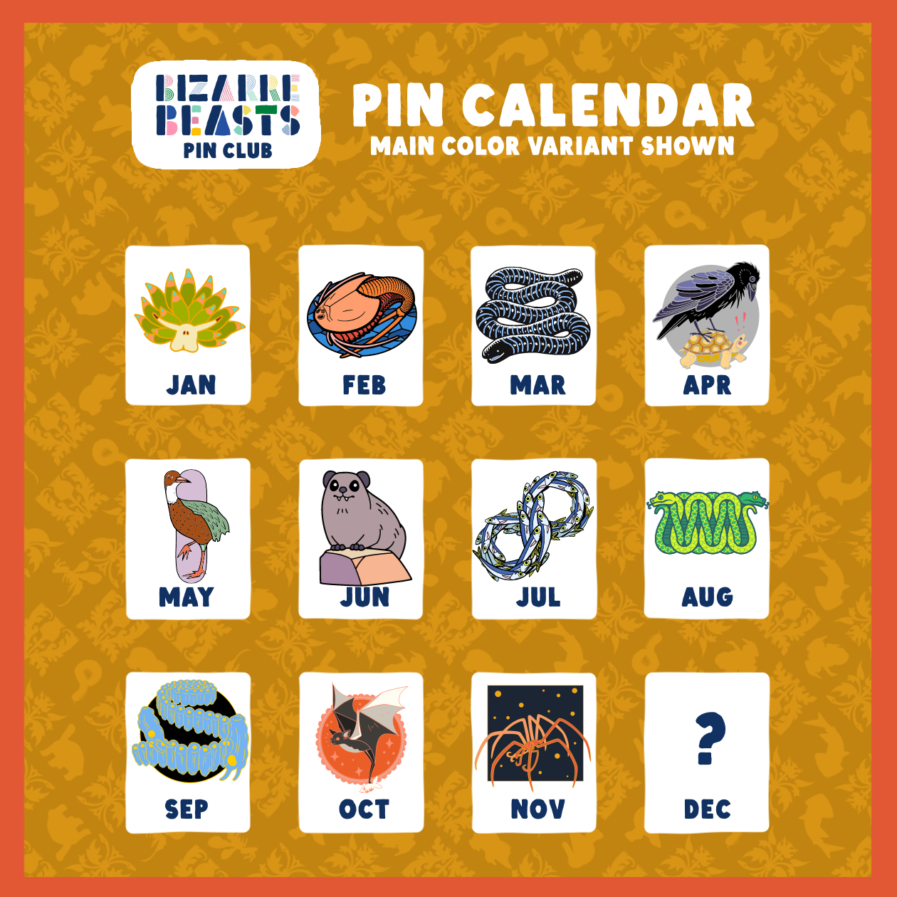 Bizarre Beasts Pin Subscription! – Complexly Store